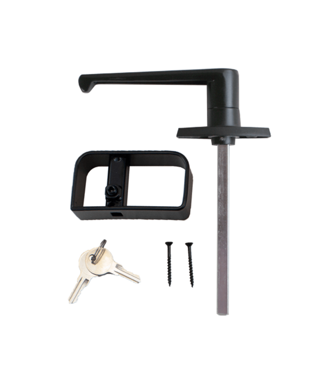 L-Handle Lock Black 5-1/2" – Cedar Ridge Products